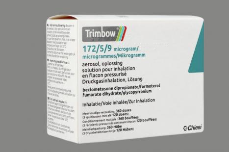 Trimbow 172 µg/5 µg/9 µg : nouveau dosage à dose élevée de corticoïde ...
